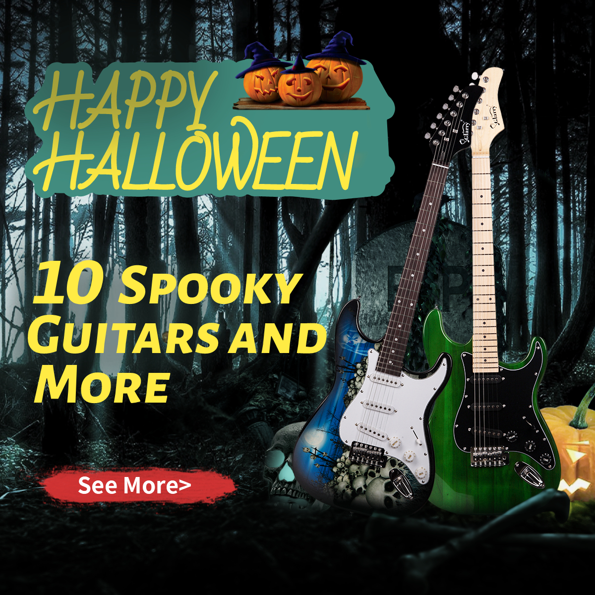 Happy Halloween - 10 Spooky Guitars and More. Terrify your friends ...